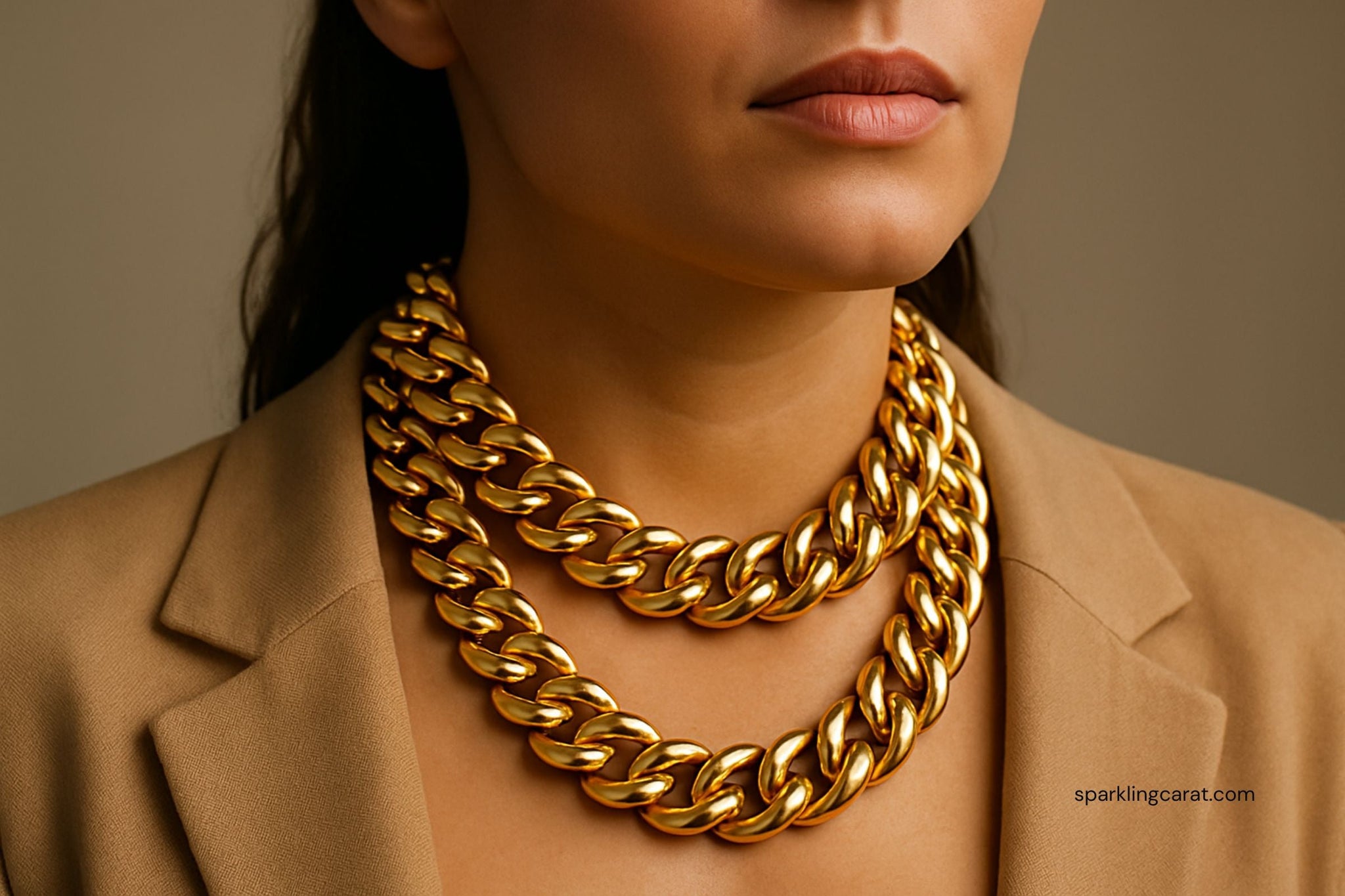 Chunky Gold Chains: A Modern Reinvention of ’80s Glamour